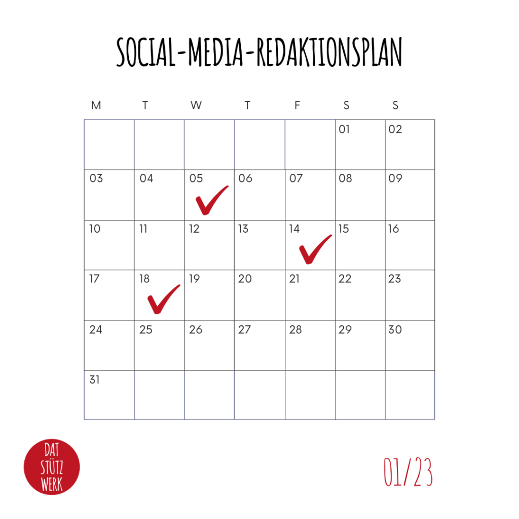Social-Media-Redaktionsplan - dat stützwerk